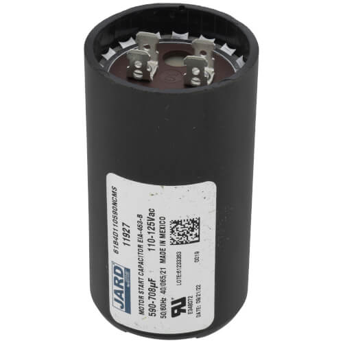 11927 - MARS 11927 - 590-708mfd 125v Round Run Capacitor