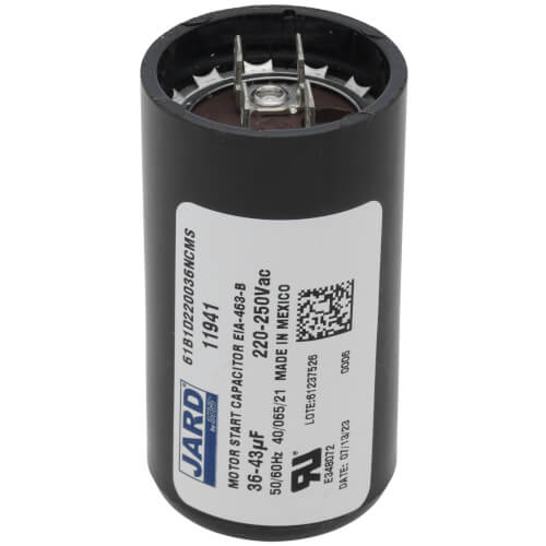 11941 - MARS 11941 - 36-43 MFD Round Start Capacitor (250/220V)