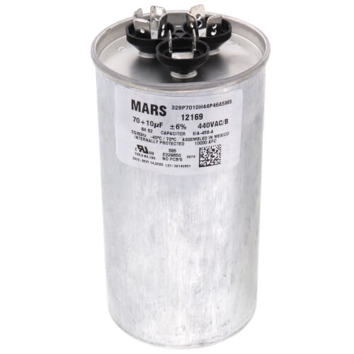 12169 - MARS 12169 - 70/10 MFD Dual Section Motor Run Capacitors (440V)