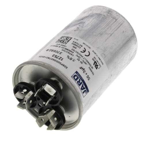 12753 - Jard 12753 - 50/3 MFD Round Run Capacitor (370V)