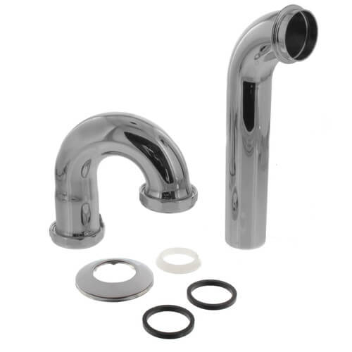 12812 - Everflow 12812 - 1-1/2" Chrome Plated Brass P-Trap, 22 GA L/CO