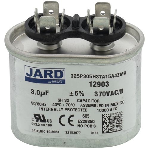 12903-JARD - Jard 12903-JARD - 3 MFD Oval Run Capacitor (370V)