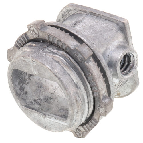 130TZ - Southwire 130TZ - 3/8" Zinc BX-Flex Straight Set Squeeze Connector