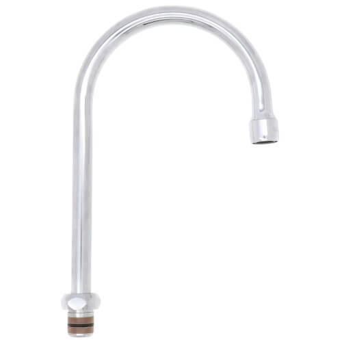 133X - T&S Brass 133X - 10-3/8" Swivel Gooseneck Nozzle w/ Stream ...