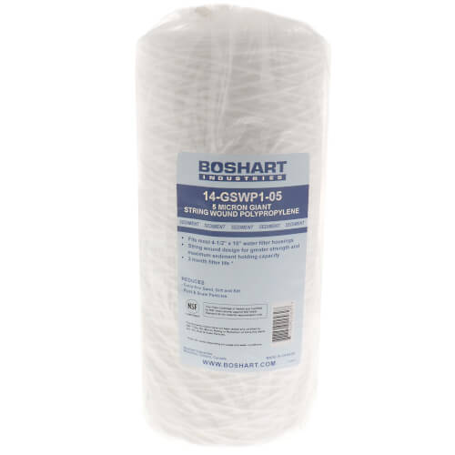 14-GSWP1-05 - Boshart 14-GSWP1-05 - 5 Micron 10" Giant String Wound Cartridge