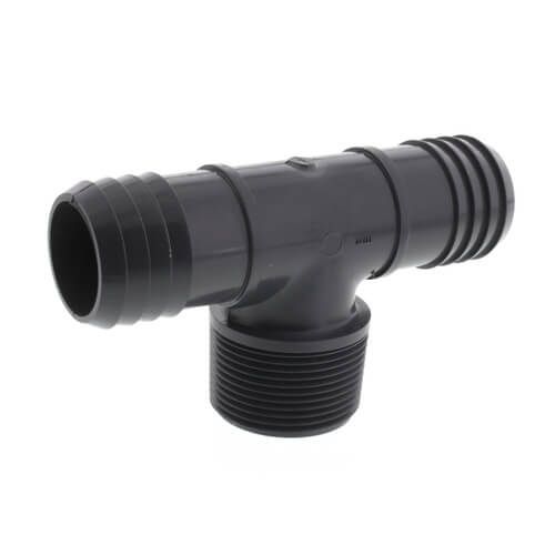 1403-012 - 1403-012 - 1-1/4" Barbed PVC Tee (Insert x Insert x MIPT)