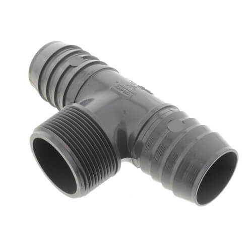 1403-015 - 1403-015 - 1-1/2" Barbed PVC Tee (Insert x Insert x MIPT)