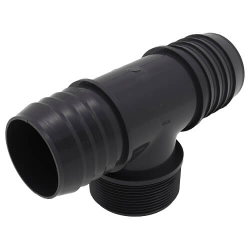 1403-020 - 1403-020 - 2" Barbed PVC Tee (Insert x Insert x MIPT)