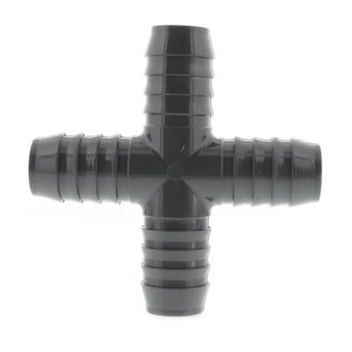 1420-010 - 1420-010 - 1" PVC Barbed Insert Cross (Insert x Insert x ...