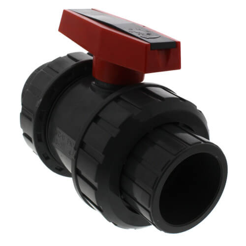 1420GST - Red Flag Products 1420GST - 2" Gray PVC True Union Ball Valve