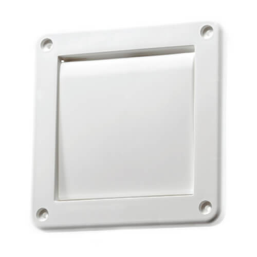 1422W - Lambro Industries 1422W - 4" White Plastic Single Flap Vent ...