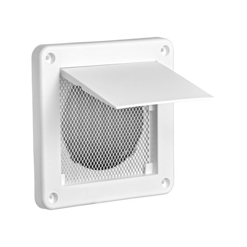 1422WS - Lambro Industries 1422WS - 4" White Plastic Single Flap Vent ...