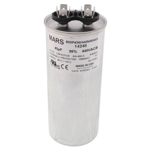 14248 - MARS 14248 - 45 MFD Round Run Capacitor (440/370V)
