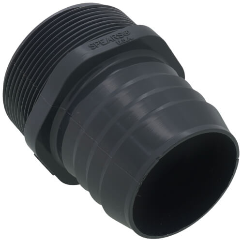 1436-020 - 1436-020 - 2" PVC Barbed Insert Male Adapter (MIPT x Insert)