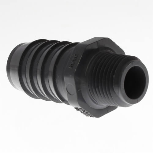 1436-075 - 1436-075 - 1/2" x 1" PVC Barbed Insert Reducing Male Adapter ...