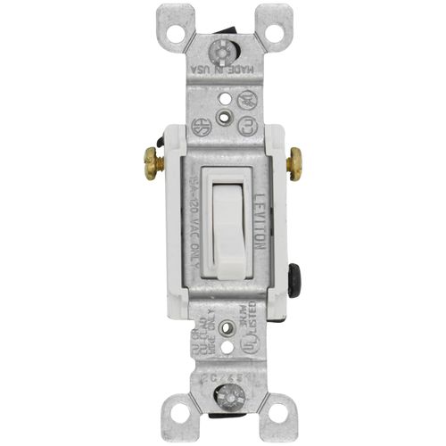 1453-WCP - Leviton 1453-WCP - 3-Way Framed Non-Grounding Toggle Light ...