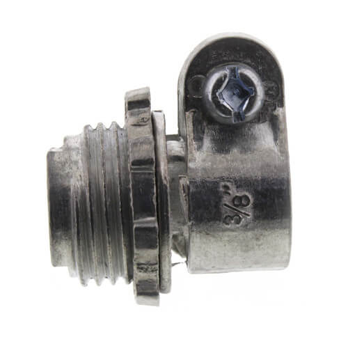 150-TOPAZ - Topaz 150-TOPAZ - 3/8" Zinc BX-Flex Straight Squeeze Connector