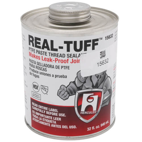 15632 - Hercules 15632 - Real Tuff Thread Sealant, Brush-in-Cap (32 oz.)