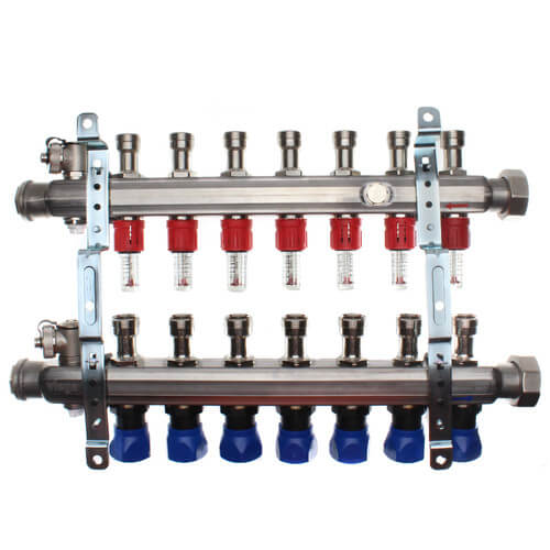 15905 - Viega 15905 - 7-Loop ProRadiant Stainless Steel Manifold Shut ...