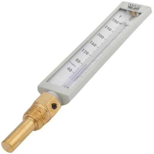 1722000 - Wal-rich 1722000 - 6" Straight Brass Well Thermometer (40°F ...