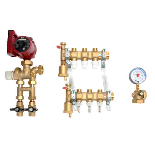 1725C1A - Caleffi 1725C1A - Fixed Point Manifold Mixing Station w ...