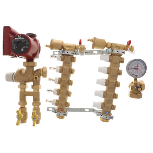 1725E1A - Caleffi 1725E1A - Fixed Point Manifold Mixing Station w ...