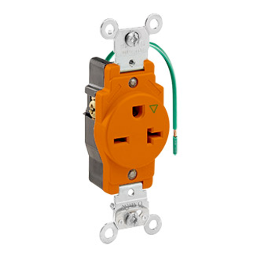 5461-IG - Leviton 5461-IG - 20A Isolated Ground Single Receptacle ...