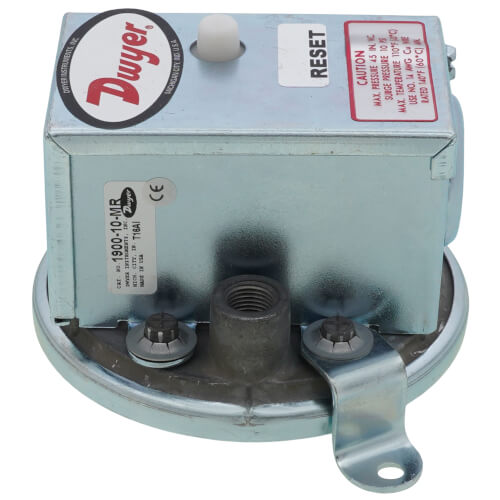 1900-10MR - Dwyer 1900-10MR - Differential Pressure Switch w/ Manual ...