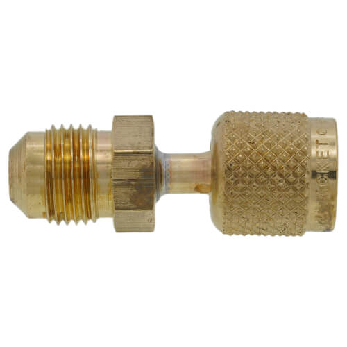 19102 - Yellow Jacket 19102 - 1/4" Female Quick Coupler x 3/8" Male Flare