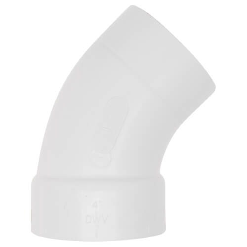 192404 - IPEX 192404 - 4" PVC DWV 45° Street Elbow