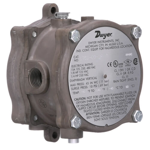 1950-1-2F - Dwyer 1950-1-2F - Explosion-Proof Differential Pressure ...
