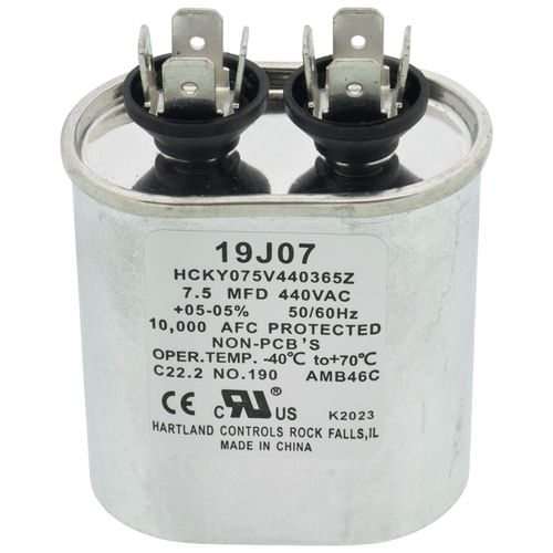 19J07 - Lennox 19J07 - 7.5 MFD Oval Capacitor (440V), 19J07