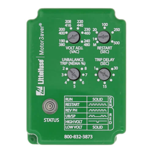 201A-AU - Littelfuse 201A-AU - 3 Phase Form C Dual Range Plug-In Line ...