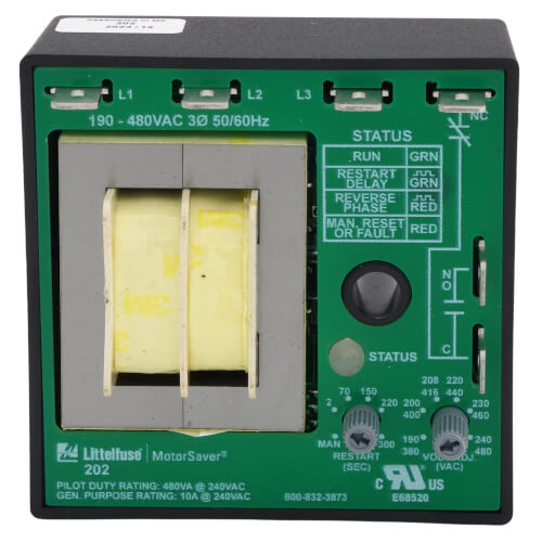 202-LITTELFUSE - Littelfuse 202-LITTELFUSE - 3 Phase SPDT Dual-Range ...
