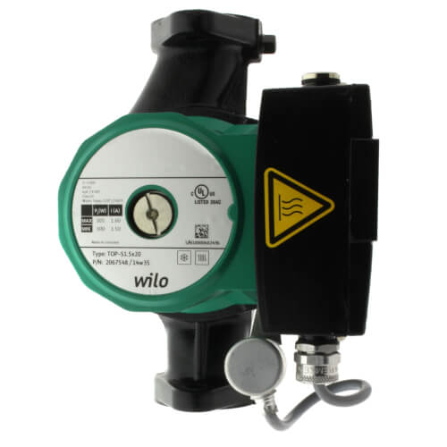 2067548 - Wilo 2067548 - Top S 1.5 x 20, 2-Speed Cast Iron Circulator ...