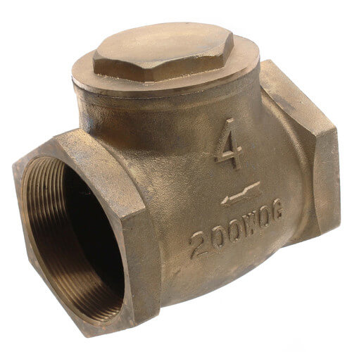 210T004-NL - Everflow 210T004-NL - 4" Threaded Swing Check Valve, Lead Free