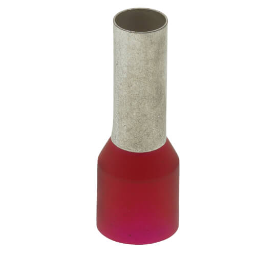 216-209 - WAGO 216-209 - 0.87" Electro-Tin Plated Insulated Ferrule, 8 AWG/10mm2 (Red)
