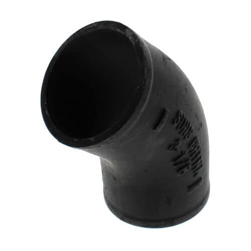 220608 - NewAge Casting 220608 - 3" Imported No Hub Cast Iron 45° Elbow