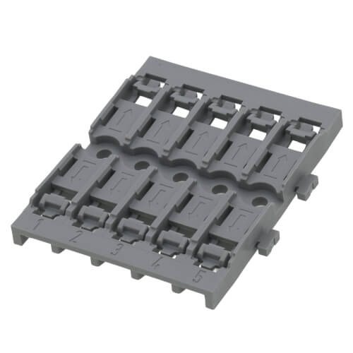 221-2525 - WAGO 221-2525 - 5-Gang Mounting Carrier for Levered Inline ...