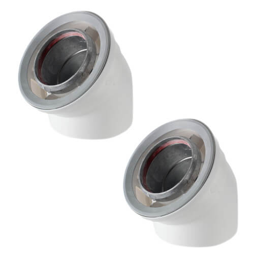 224050 - Rinnai 224050 - 45° Non-Condensing Vent Pipe Elbows (2 Pack) 224050 - Rinnai 224050 - 45° Non-Condensing Vent Pipe Elbows (2 Pack)