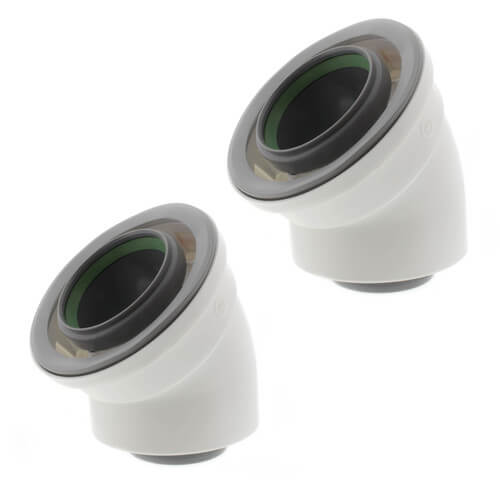 224077PP - Rinnai 224077PP - 45° Condensing Vent Pipe Elbow (2 Pack) 224077PP - Rinnai 224077PP - 45° Condensing Vent Pipe Elbow (2 Pack)