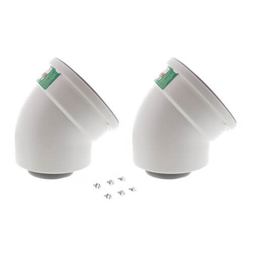 224077PP - Rinnai 224077PP - 45° Condensing Vent Pipe Elbow (2 Pack) 224077PP - Rinnai 224077PP - 45° Condensing Vent Pipe Elbow (2 Pack)