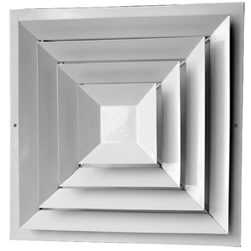 22956 - Hart & Cooley 22956 - 18" Diffuser w/ Slide-In Damper (ECSD Series)