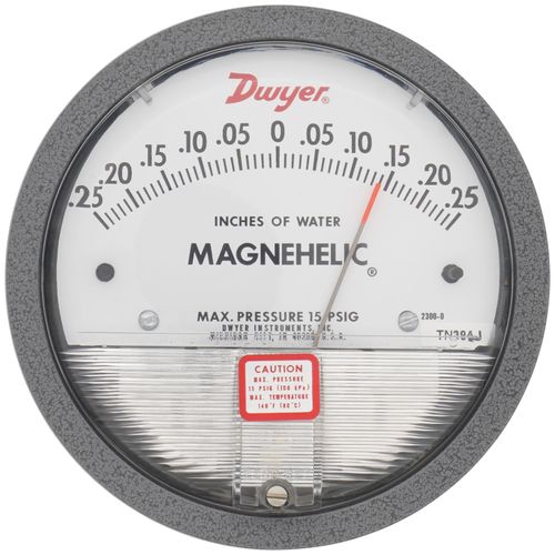 2300-0 - Dwyer 2300-0 - Magnehelic Differential Pressure Gage (.25" - 0" - .25" W.C.)