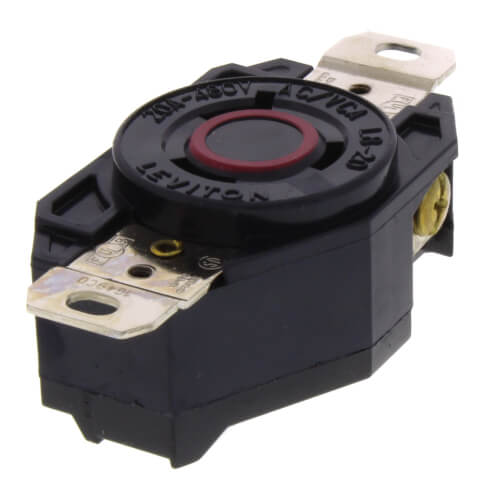 2340 - Leviton 2340 - Industrial Grade Locking Receptacle, 20A, 2P ...