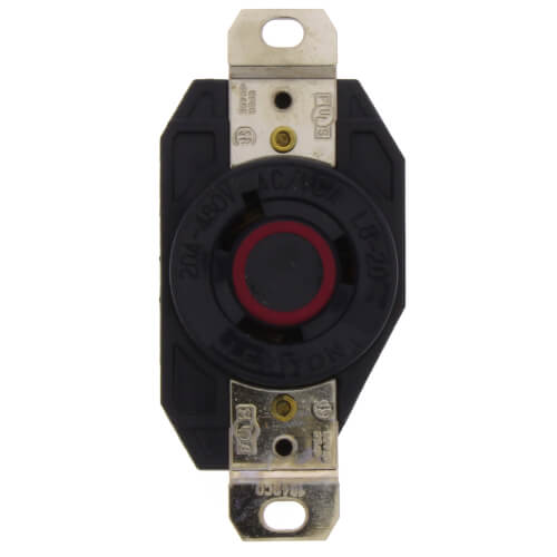 2340 - Leviton 2340 - Industrial Grade Locking Receptacle, 20A, 2P ...