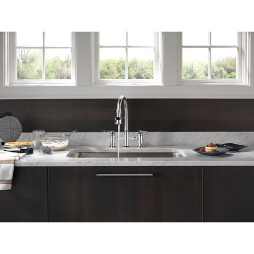 2390L-DST - Delta 2390L-DST - Broderick Two Handle Pull-Down Bridge ...