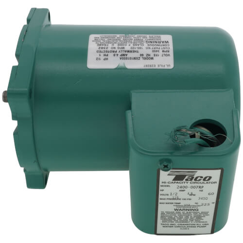2400-007RP - Taco 2400-007RP - ZXM101050A, 1/2 HP Motor for 2400 Series ...