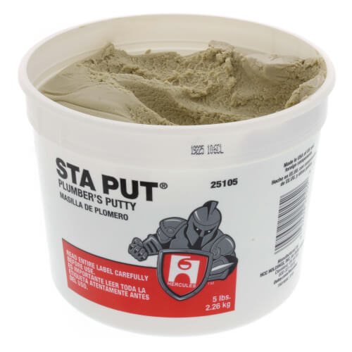 25105 - Hercules 25105 - Sta Put Plumbers Putty (5 lb.)