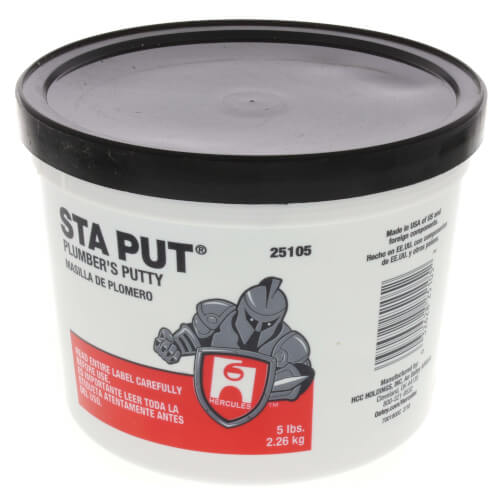 25105 - Hercules 25105 - Sta Put Plumbers Putty (5 lb.)